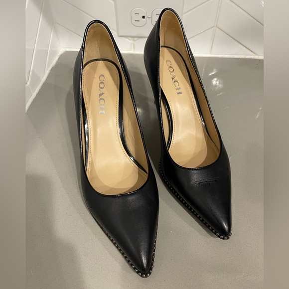 Coach | Shoes | Coach Waverly Beadchain Leather Pumps | Poshmark
